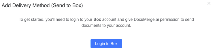 Box Delivery Method